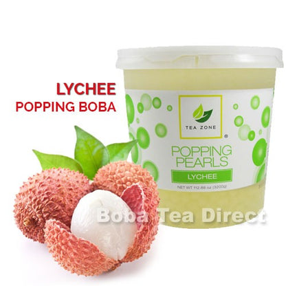 Lychee TeaZone Popping Pearls GOURMET-Series (7-lbs) – Boba Tea Direct