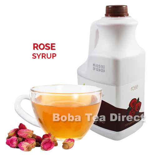 Rose Boba Tea - Bubble Tea Syrup (64 fl oz) – Boba Tea Direct